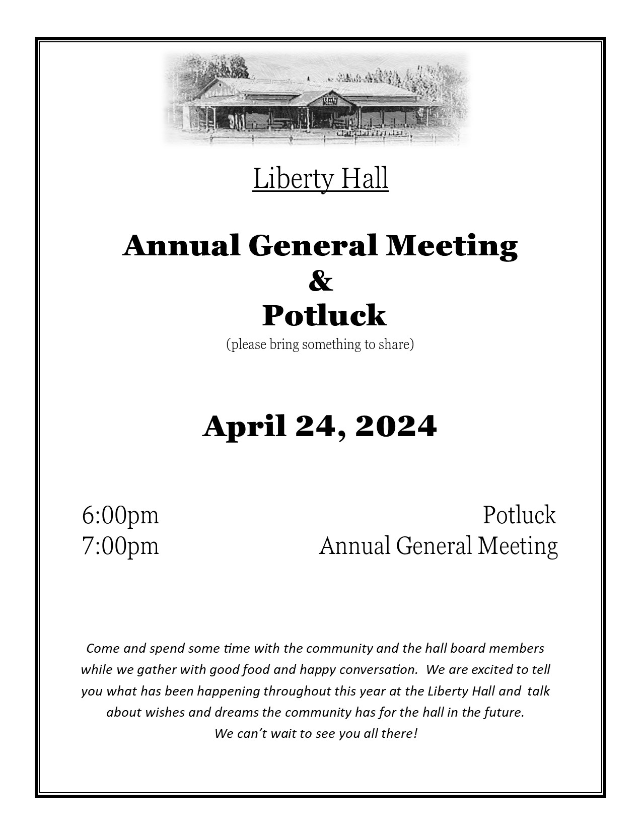 Liberty Hall – The community hall at the rural heart of Springdale, Alberta